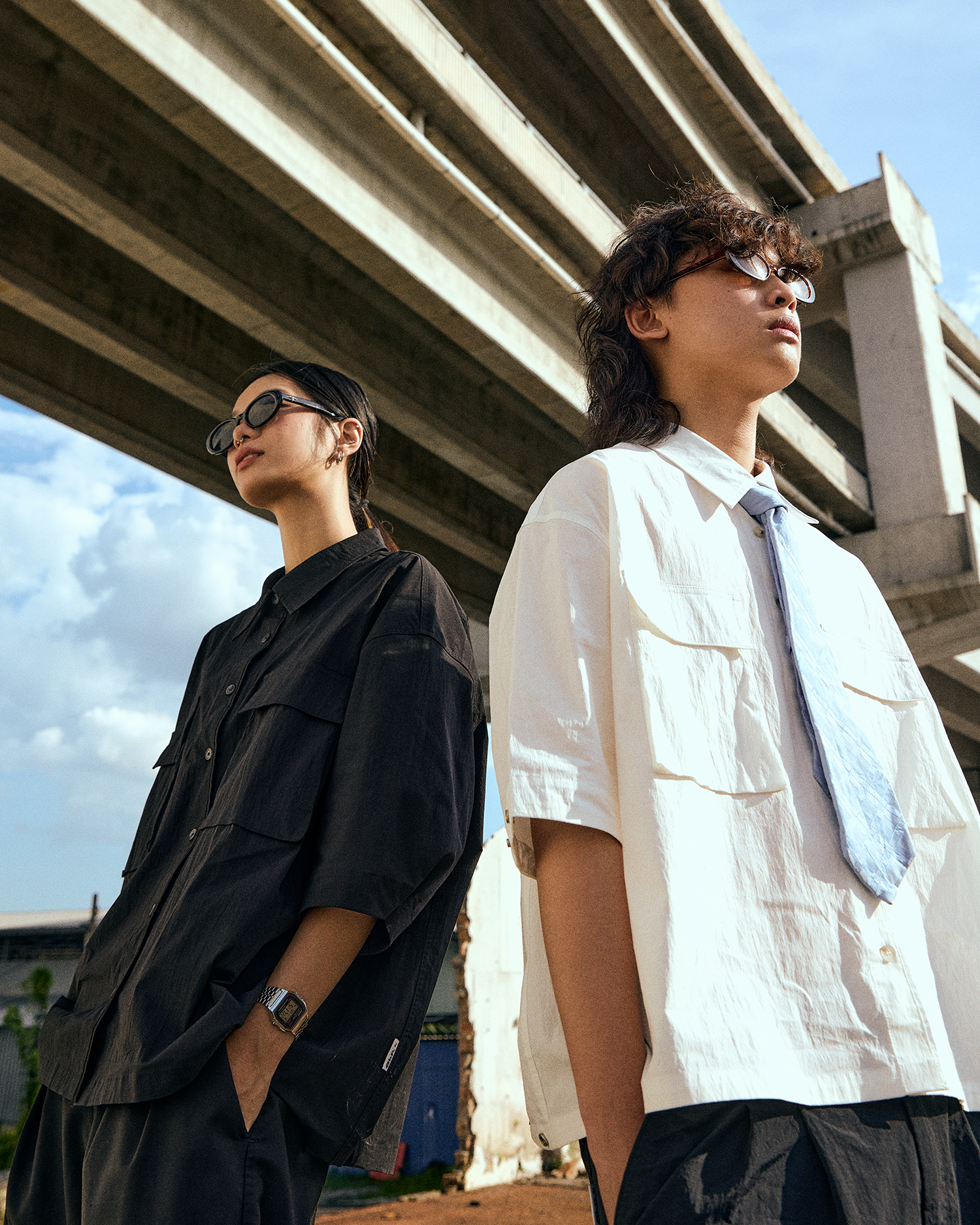 abp. Short Sleeve Nylon Big Bro Shirt. LOOKBOOK – AGAINST LAB.