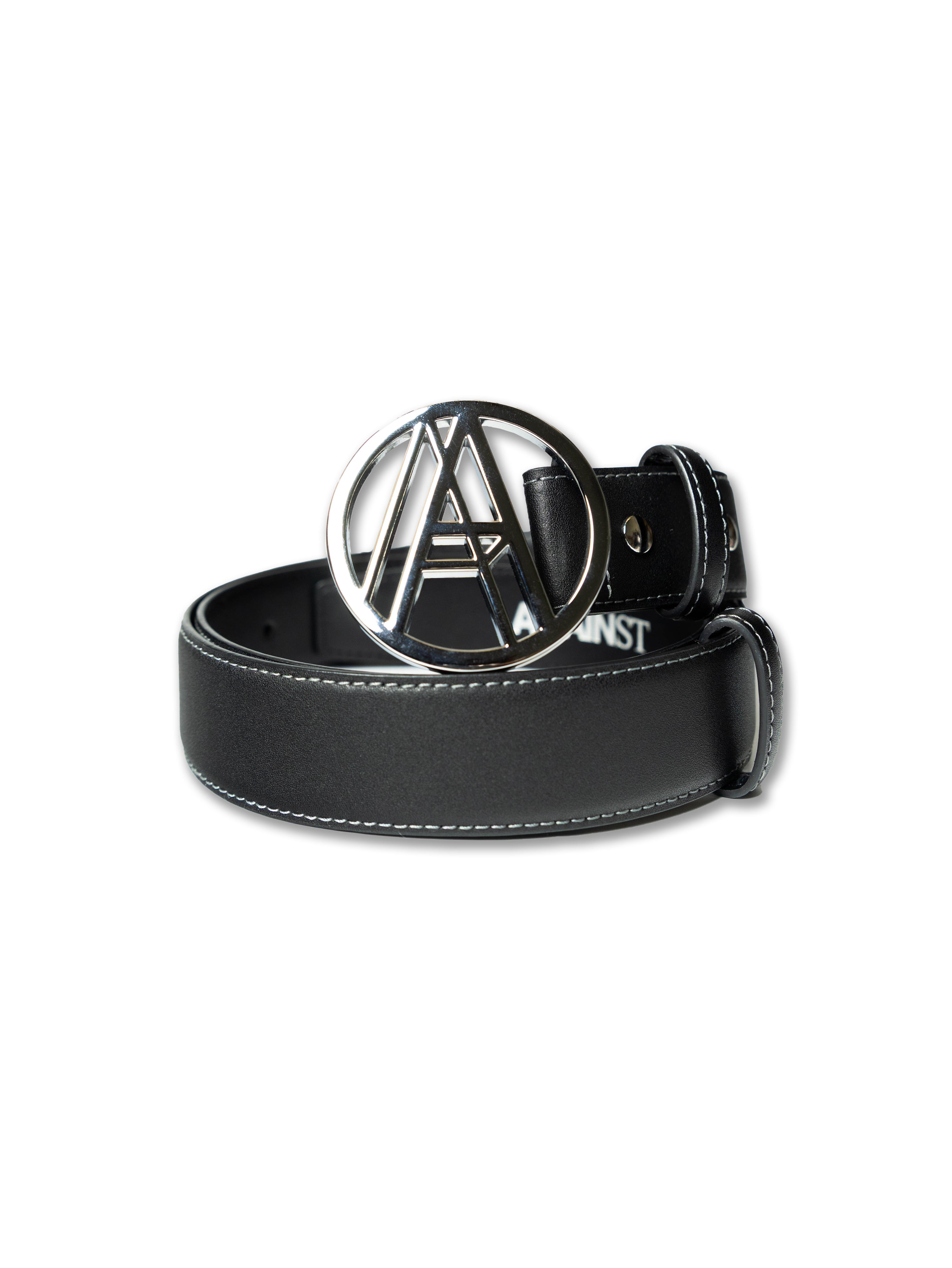 ‘A’ LOGO LEATHER BELT – AGAINST LAB.